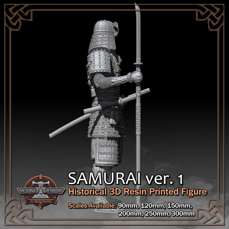 Feudal Japan Samurai Warrior Ver. 1 - Historical Figure - 3D Resin ...