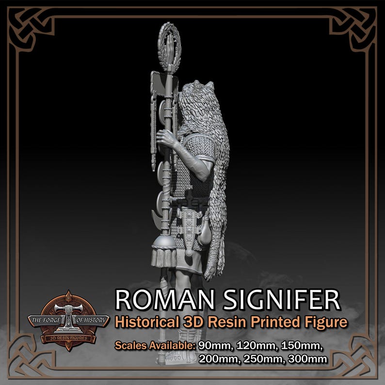 Roman Empire Signifer Standard Bearer - Historical Figure - 3D Resin ...