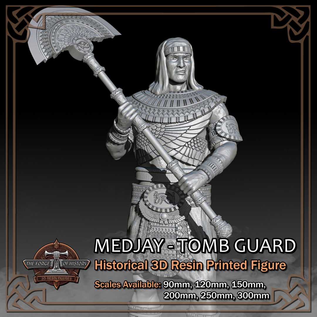 Egyptian Medjay (tomb Guard) - Historic Figure - 3D Resin Printed Model ...