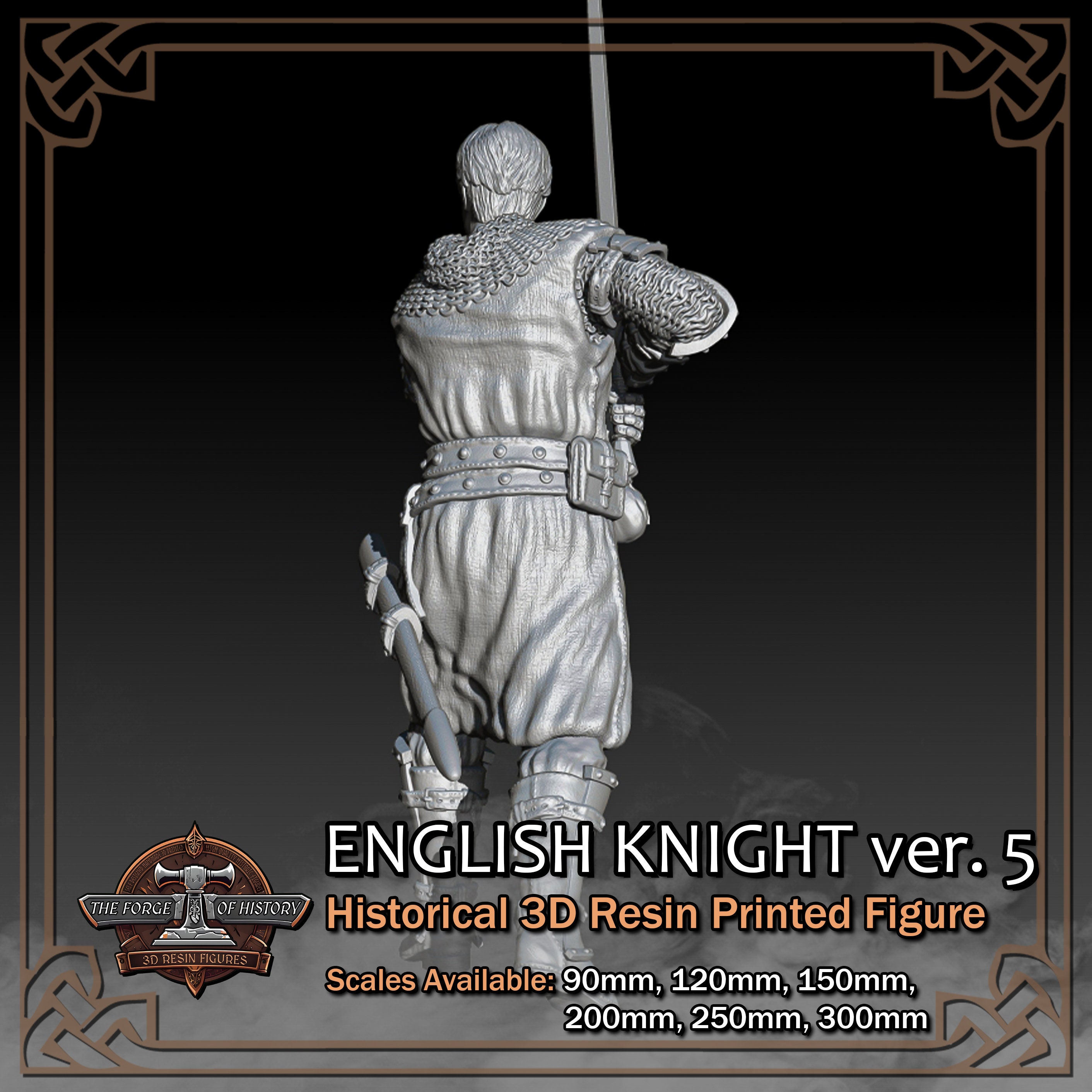 Medieval English Knight Version 5 - Historical Figure - 3D Resin ...