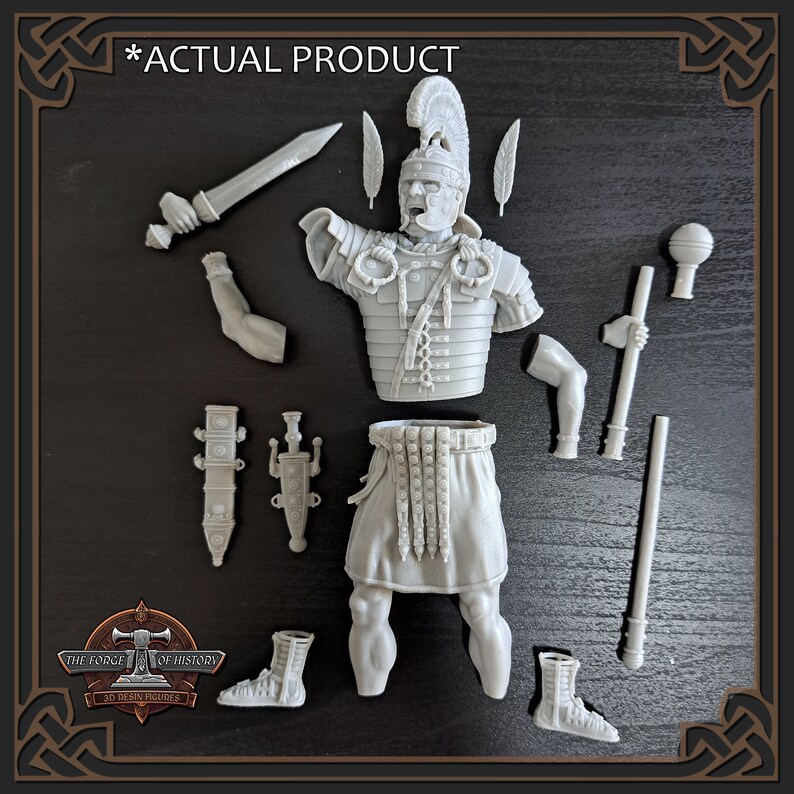 Roman Empire Legion 3-pack Ver. 2 value Set Historical Figures 3D Resin ...