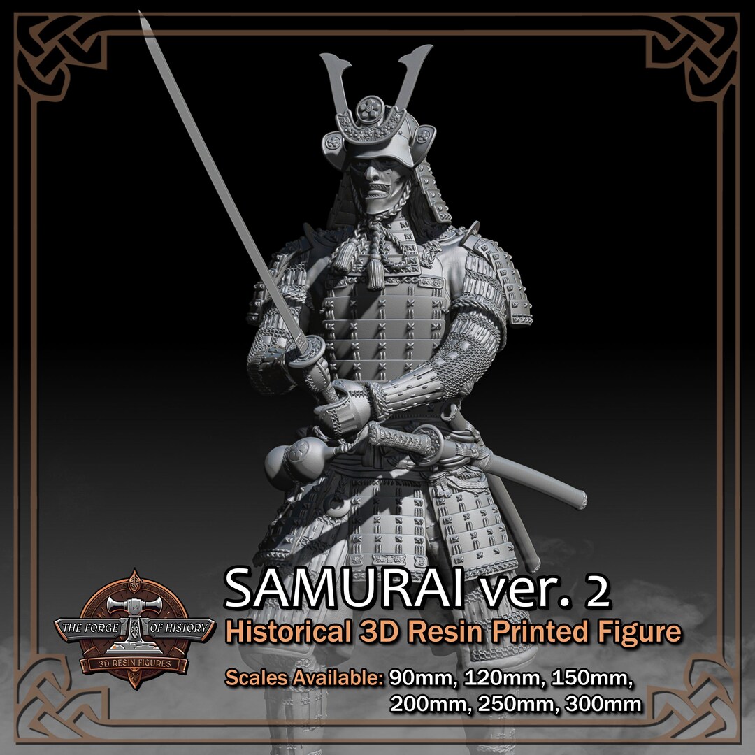 Feudal Japan Samurai Warrior Ver. 2 - Historical Figure - 3D Resin ...