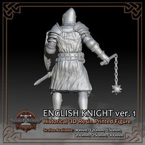 Medieval English Knight Version 1 - Historical Figure - 3D Resin ...
