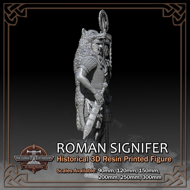 Roman Empire Signifer Standard Bearer - Historical Figure - 3D Resin ...