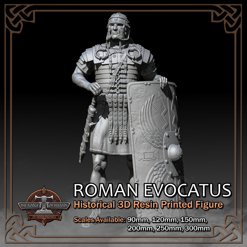 Roman Empire Evocatus Legionary - Historical Figure - 3D Resin Printed ...