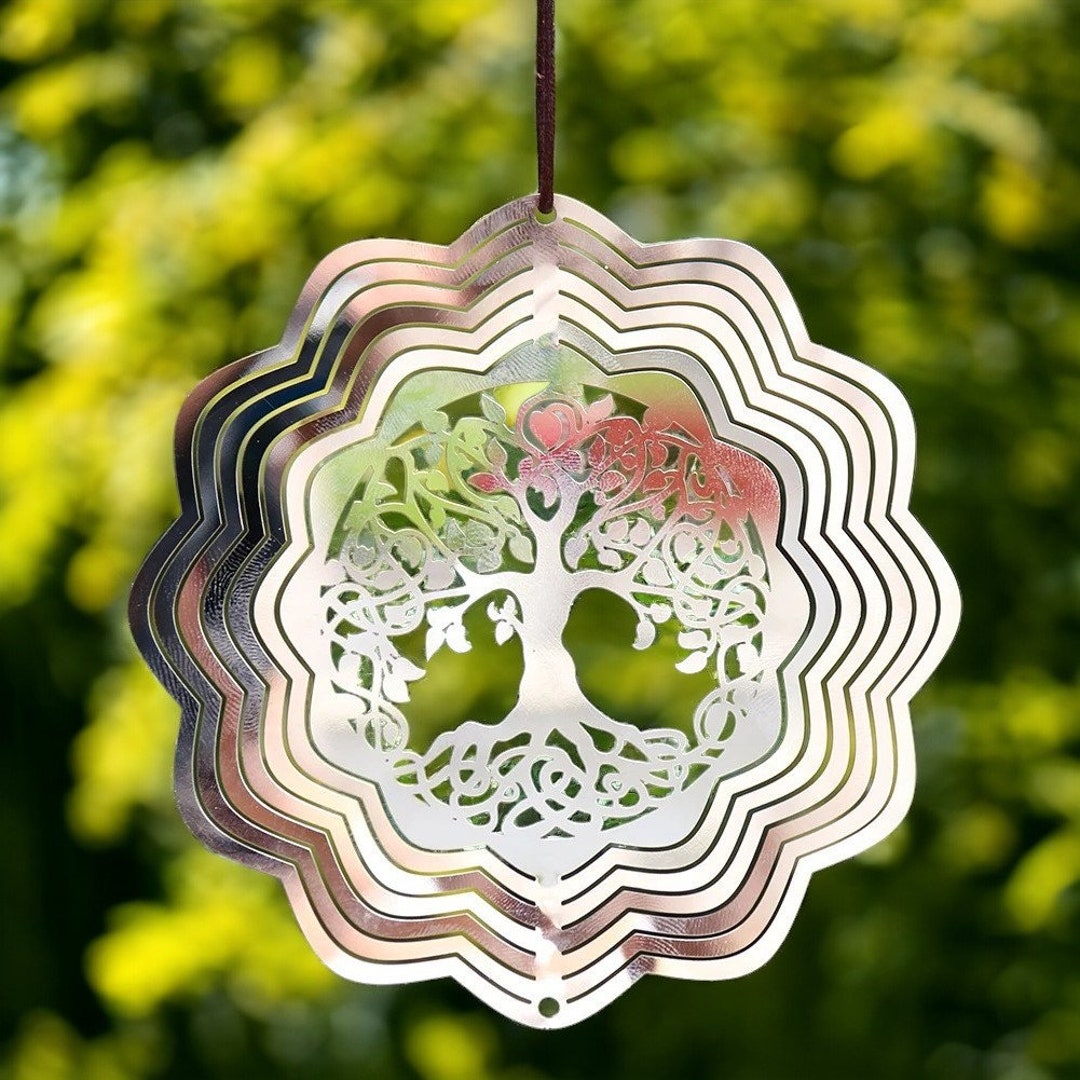 Wind Chime Tree of Life Rotating 3d Wind Chime Wind Chime Pendant ...