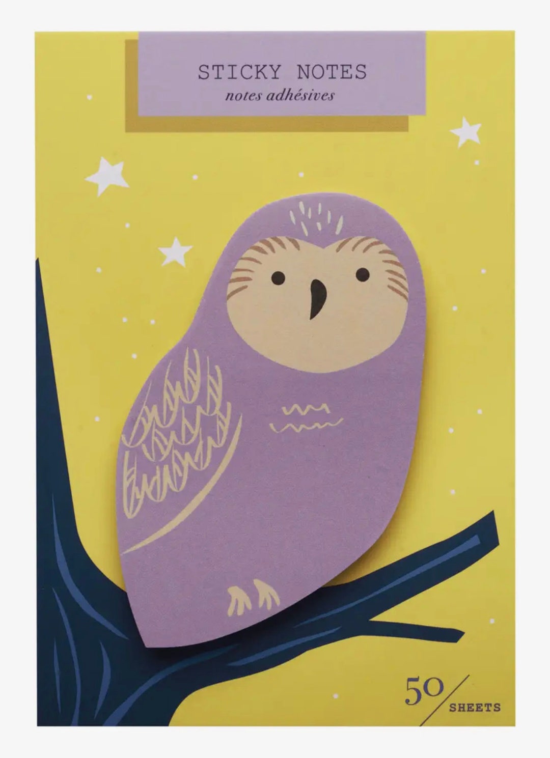 Owl Sticky Notes Die Cut Post It Notes Note Pad - Etsy