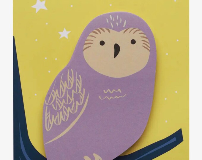 Owl Sticky Notes Die Cut Post It Notes Note Pad - Etsy