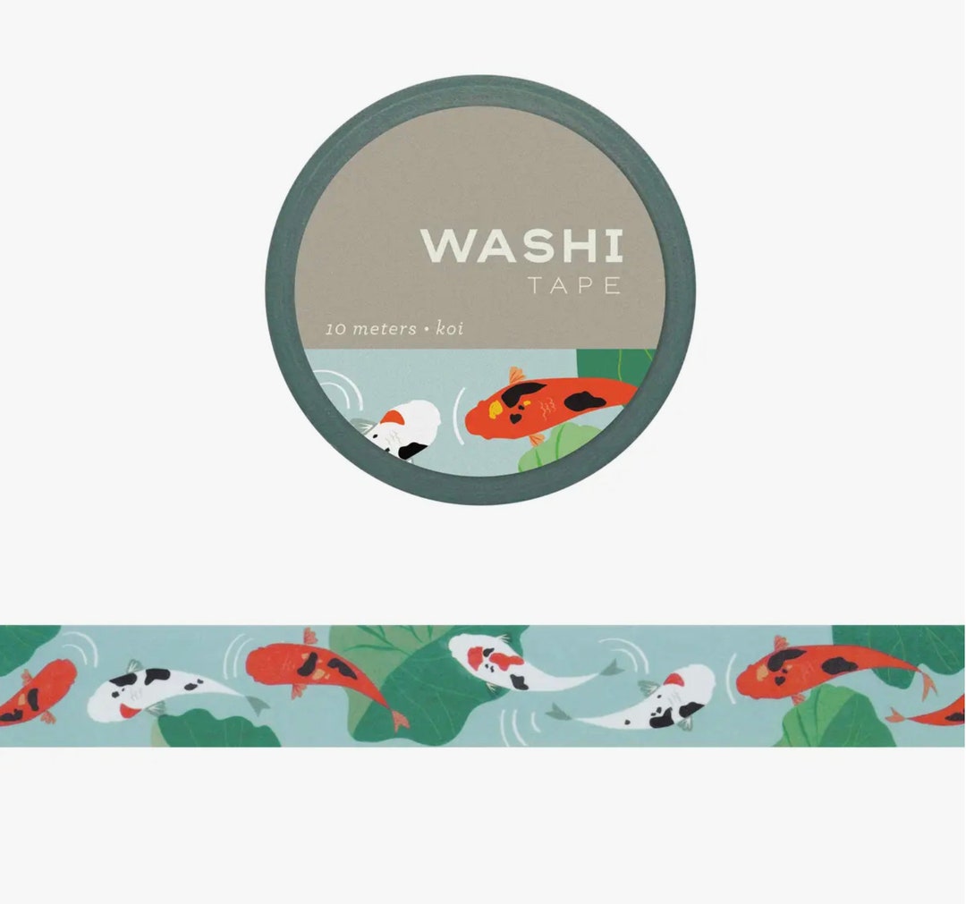 Washi Tape Koi Fish Goldfish Koi Pond for Scrapbooking, Letters, Gift ...