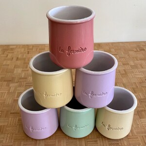 La Fermière Pottery Jar Jars Ceramic Pots Lilac, Dusty Pink Mint Green ...