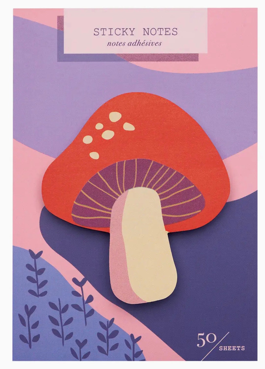Mushroom Sticky Notes Die Cut Post It Notes Note Pad Fungi - Etsy