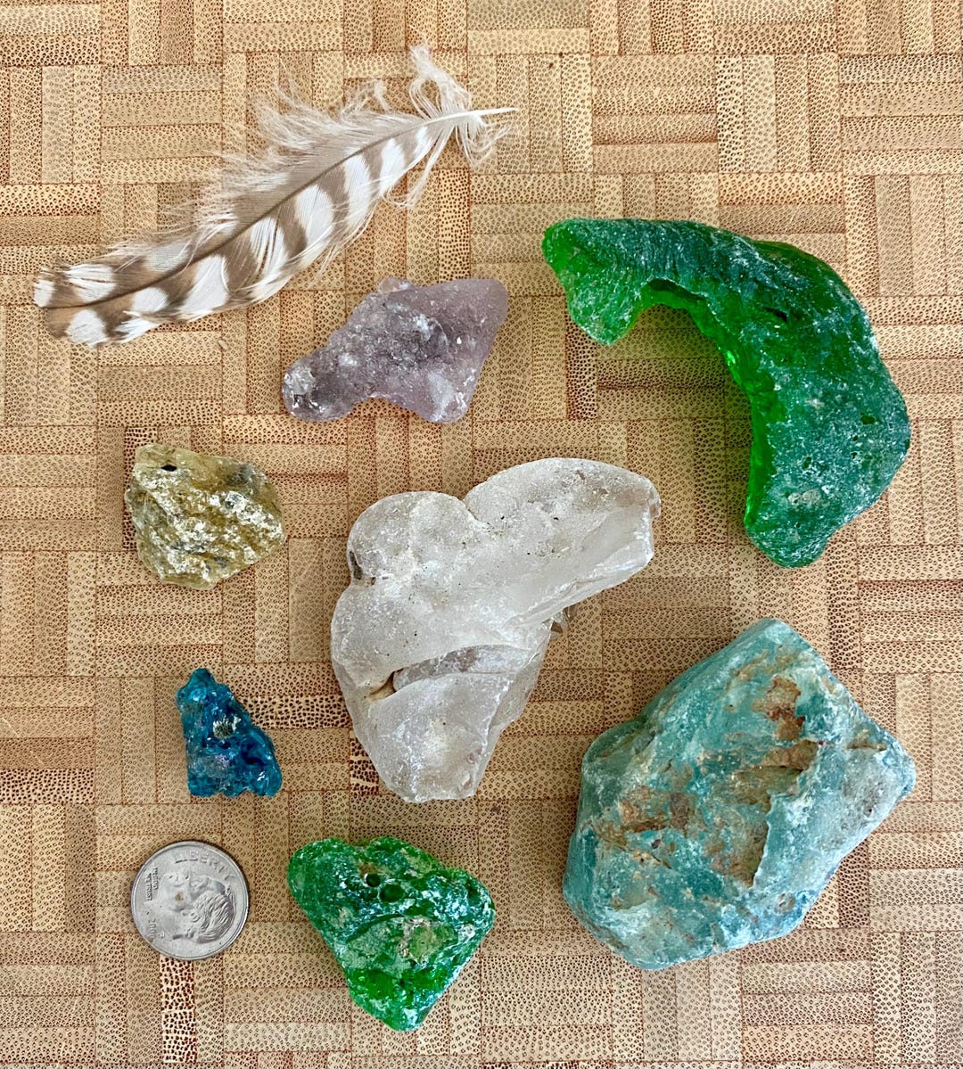 Maine Sea Glass Bonfire Glass Seaglass Mixed Colors 7 Pieces Authentic ...