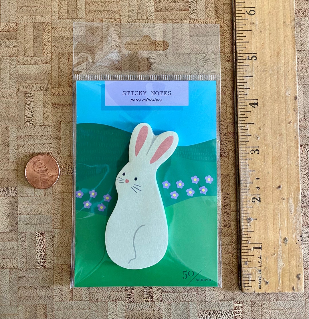 Bunny Sticky Notes Die Cut Post It Notes Note Pad Rabbit - Etsy