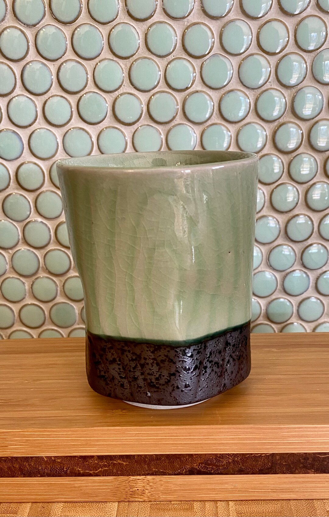 Asian Style Handleless Pottery Mug Tea Cup Japanese Mug Pencil - Etsy