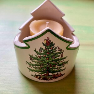 Spode Candle Holders Christmas Tree Set of 2 Votive Candle Holder ...