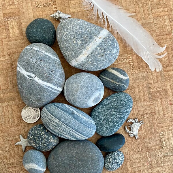 Striped Stone - Etsy