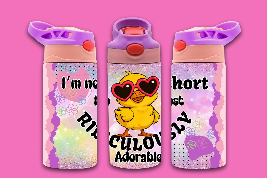 12oz Straight Duck I'm Not Short Flip Top Tumbler Digital Download PNG ...