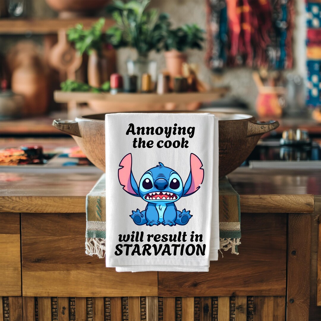 Annoying the Cook Blue Character Kitchen Towel Digital Download PNG - Etsy