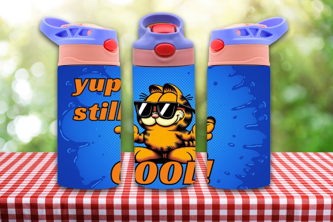12oz Straight Cool Cat Character Flip Top Tumbler Digital Download PNG ...