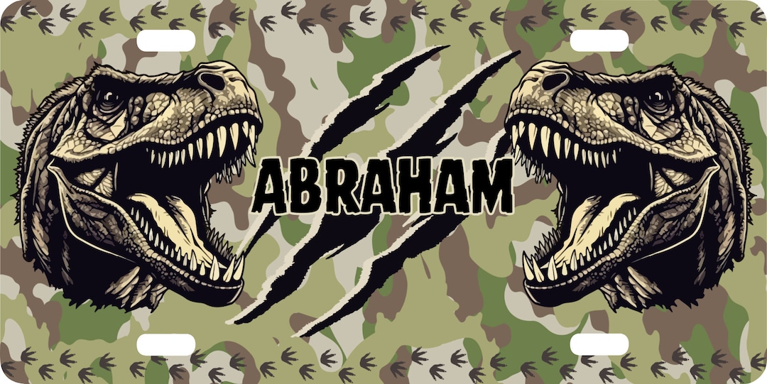 License Plate T-rex Digital Download PNG - Etsy