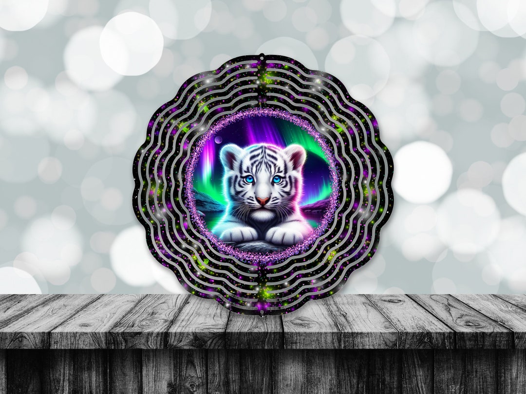 10 White Tiger Cub Wind Spinner Digital Download PNG - Etsy
