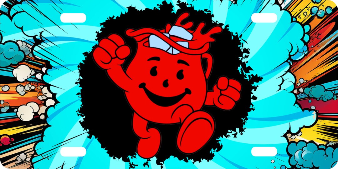 License Plate Kool-aid Character Digital Download PNG - Etsy