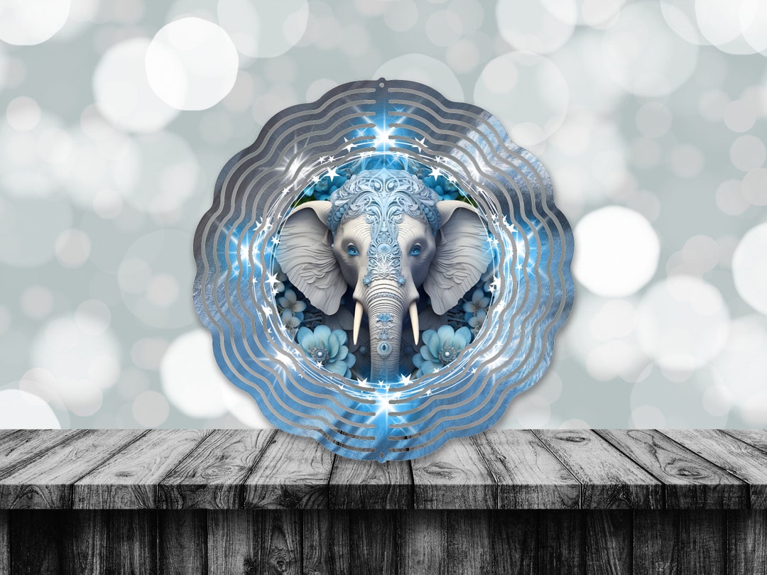 10inch Elephant Wind Spinner Digital Download Png - Etsy