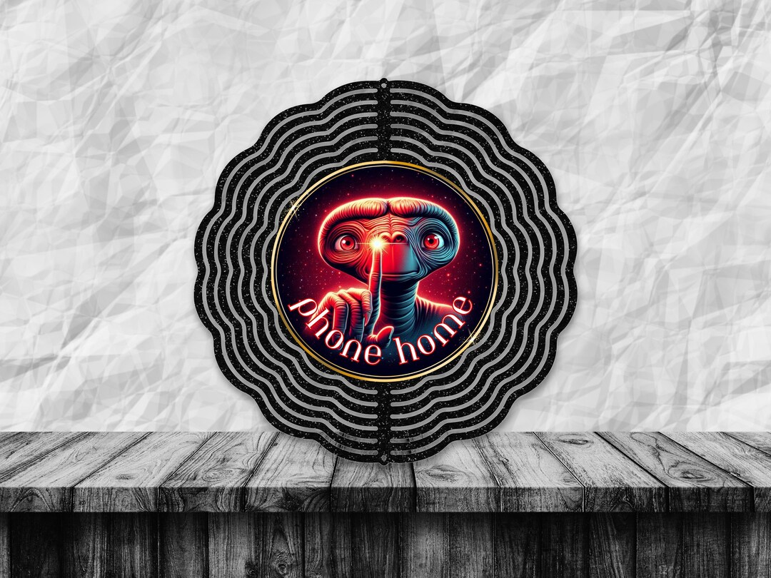 10" Alien Phone Home Character Wind Spinner Digital Download PNG - Etsy