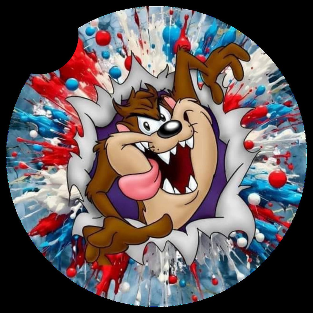 3 Car Coaster Taz Character Digital Download PNG - Etsy