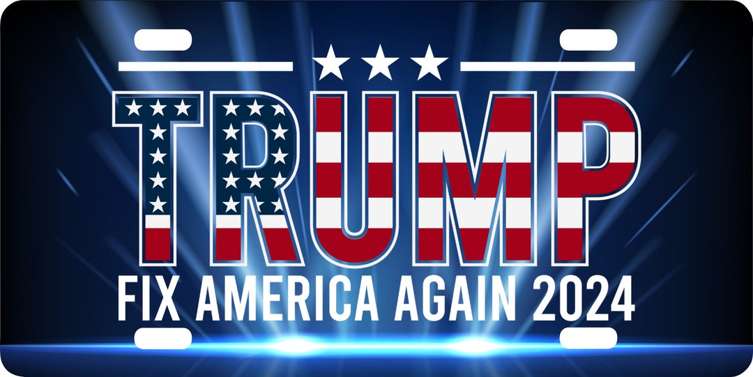 License Plate Fix America Again Digital Download PNG - Etsy