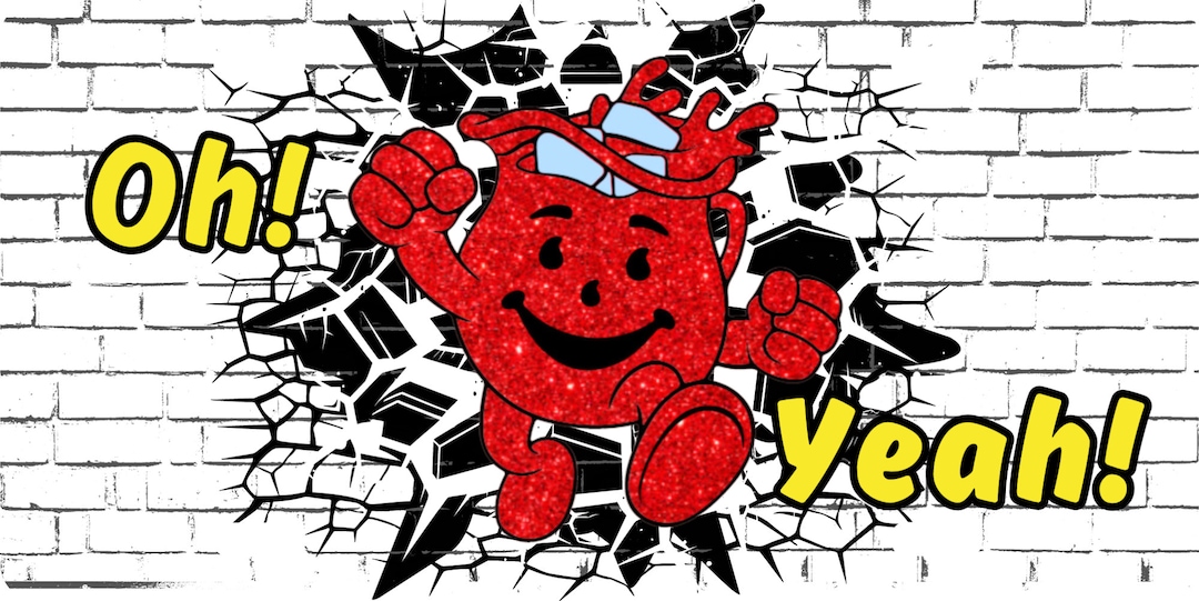 License Plate OH YEAH Kool-aid Character Digital Download PNG - Etsy