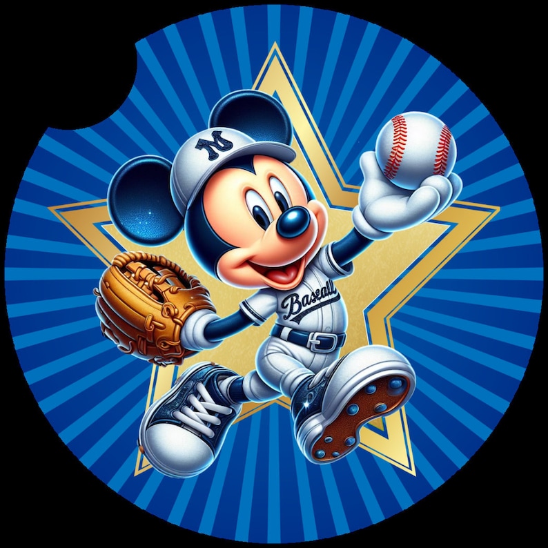 3 Blue Baseball Mouse Character Digital Download PNG - Etsy