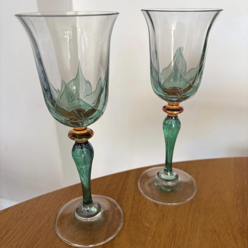 Vintage Wine Glasses - Etsy