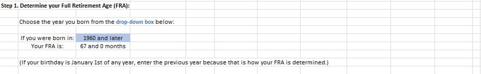 Social Security Break Even Calculator - Digital Download - Excel ...