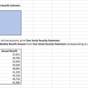 Social Security Break Even Calculator - Digital Download - Excel ...