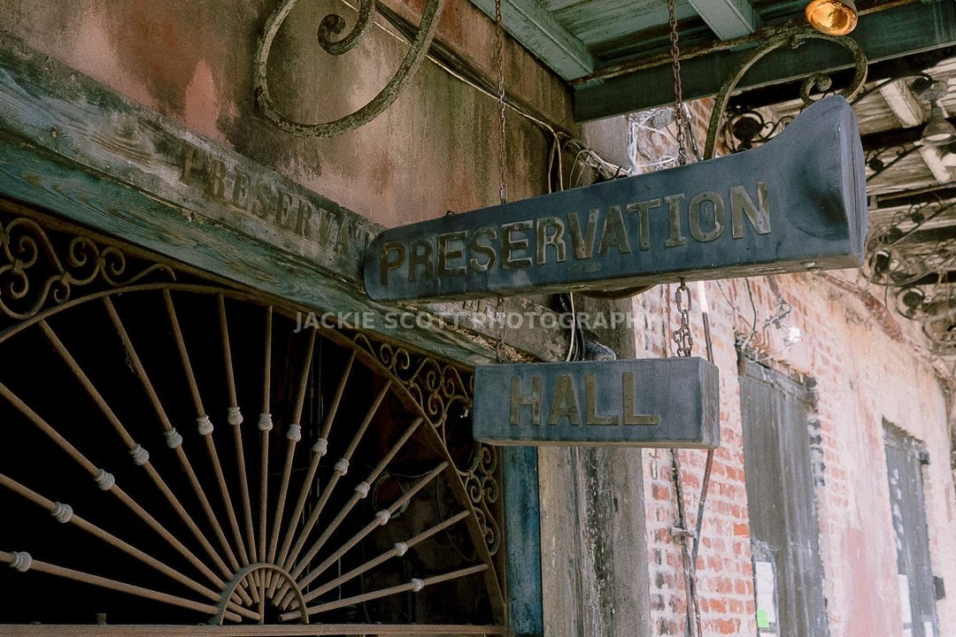 Preservation Hall New Orleans Print | Historic Jazz Landmark Wall Art ...