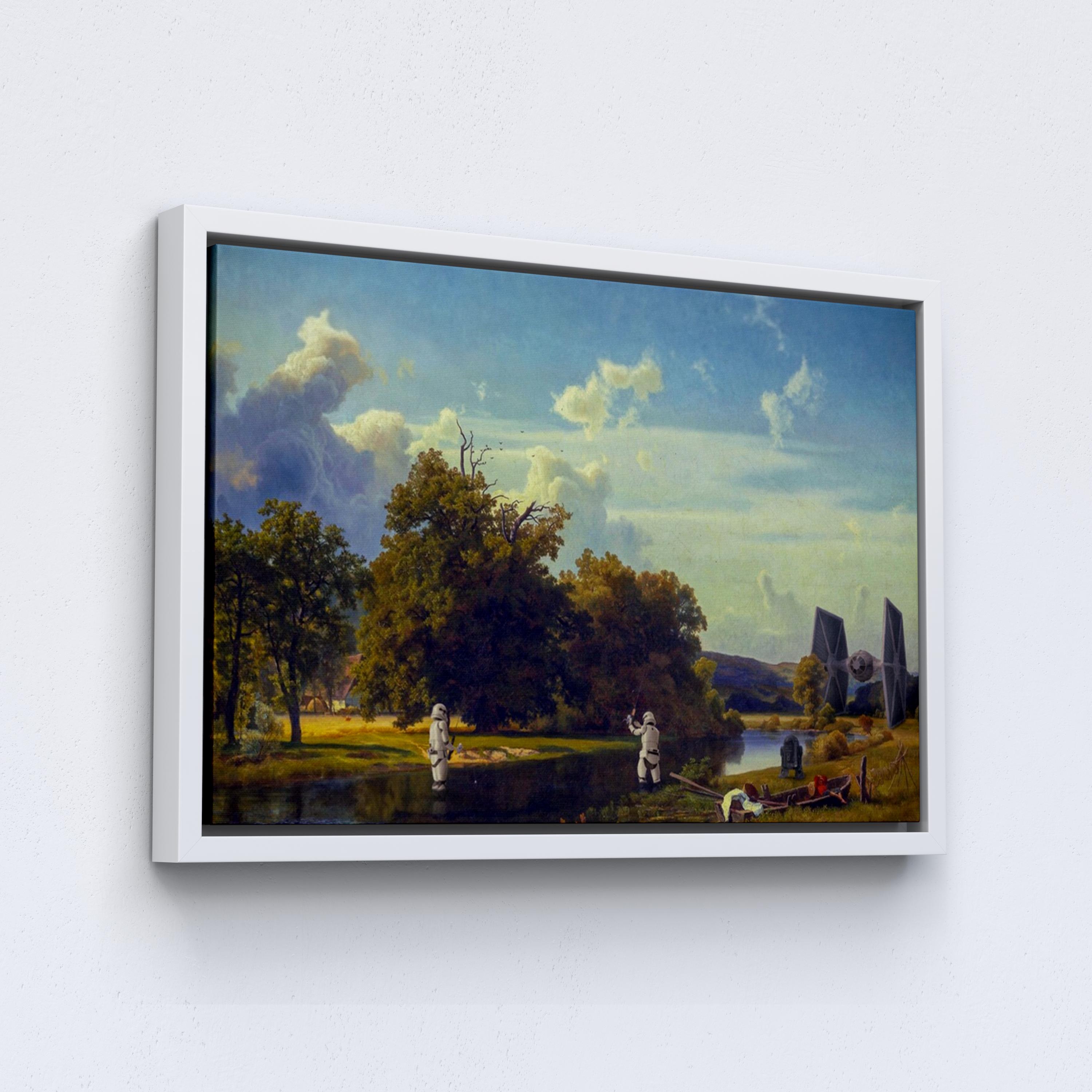 Stormtrooper Landscape Canvas, Star War Canvas Art, Eye Catcher Star ...