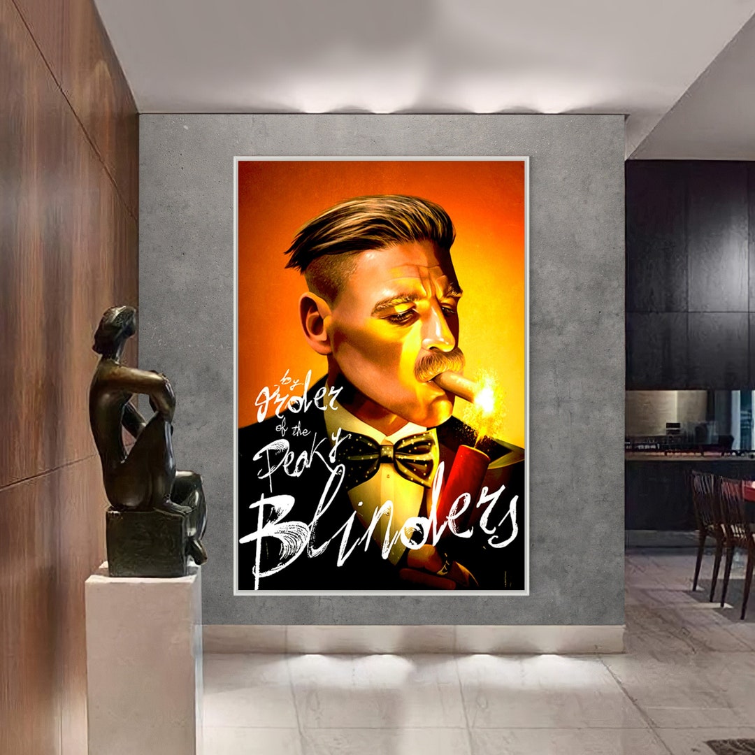 Lienzo de Arthur Shelby, póster de gánster, arte mural de la mafia ...