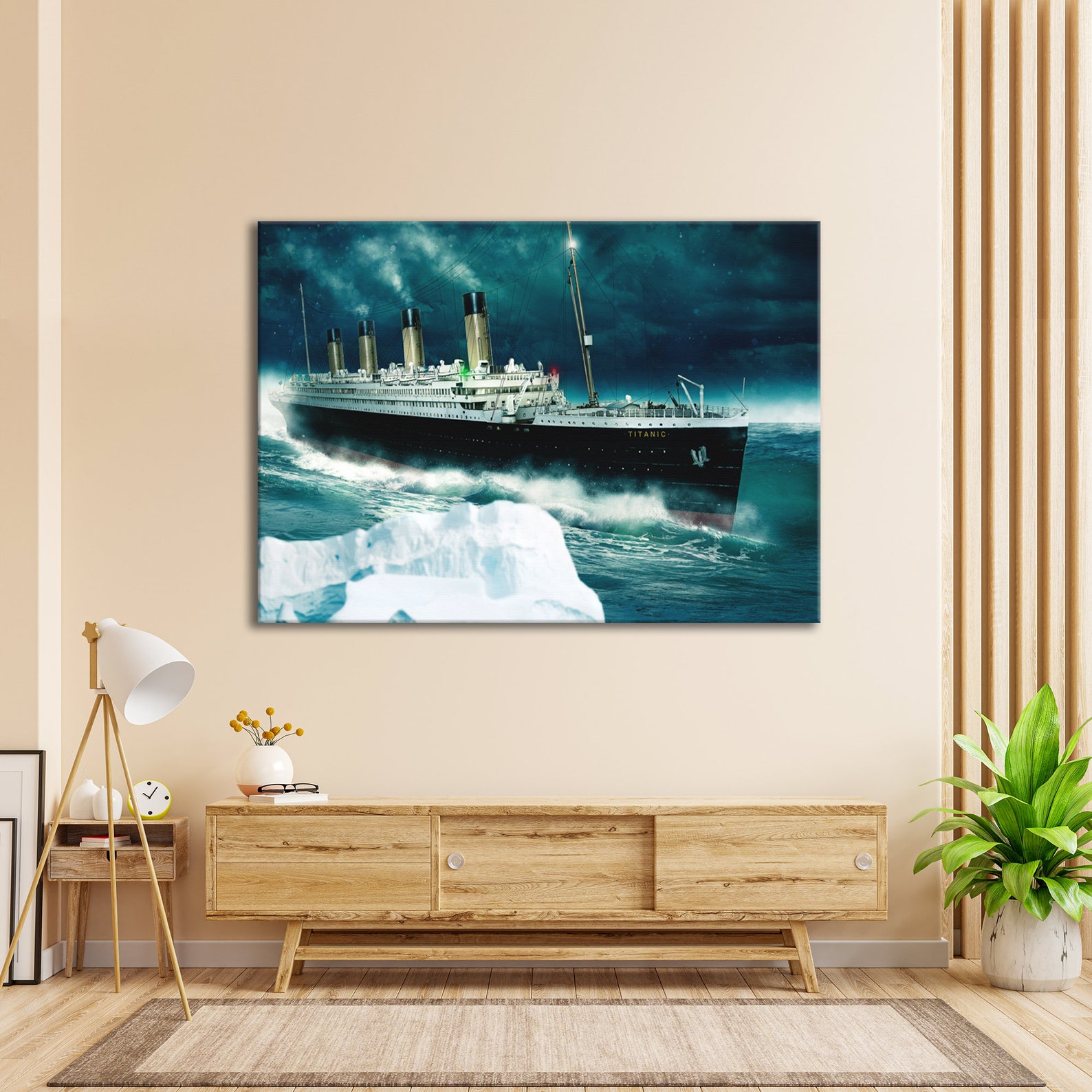 Titanic Canvas, Titanic Wall Decoration, Titanic Ship Poster, Titanic ...