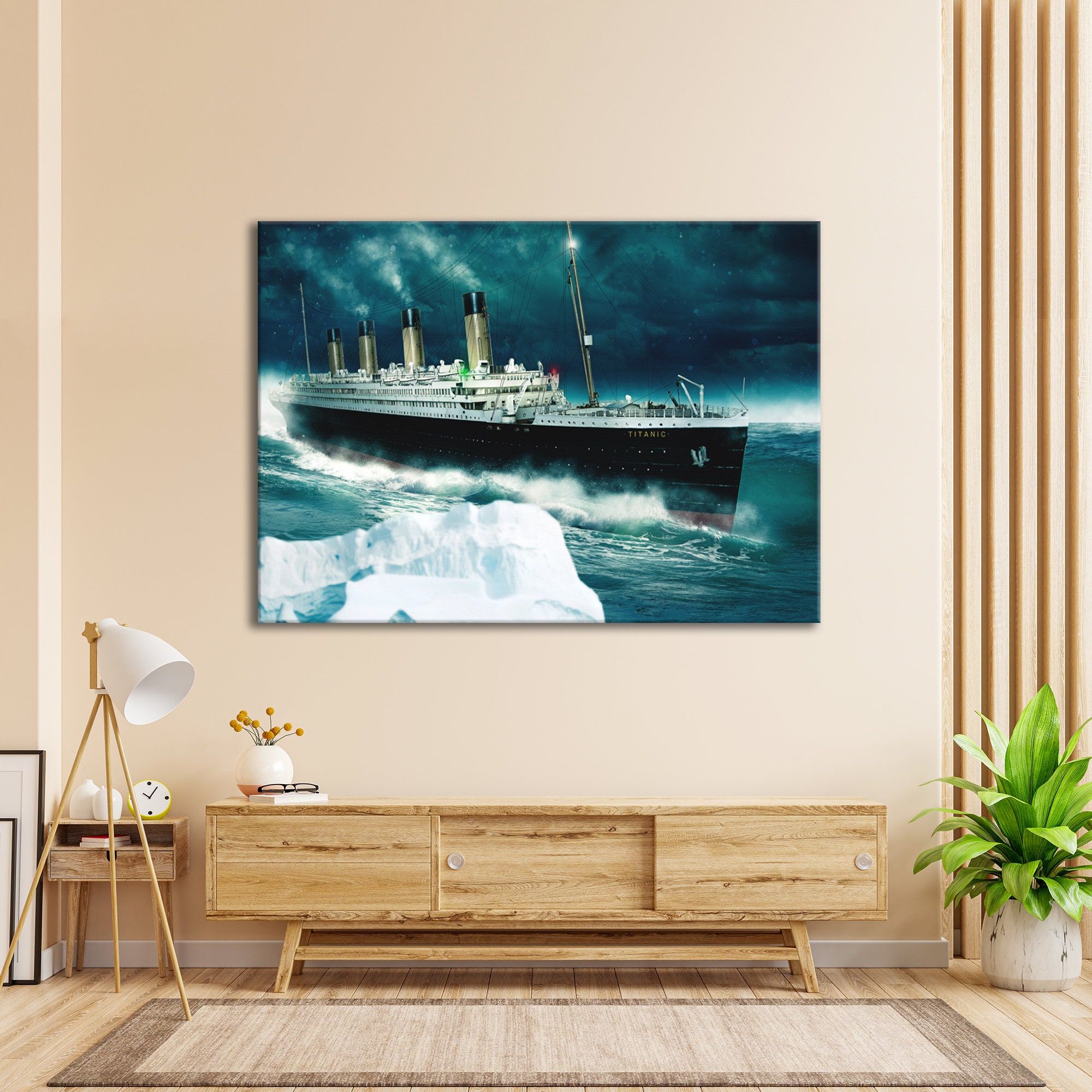 Titanic Canvas, Titanic Wall Decoration, Titanic Ship Poster, Titanic ...