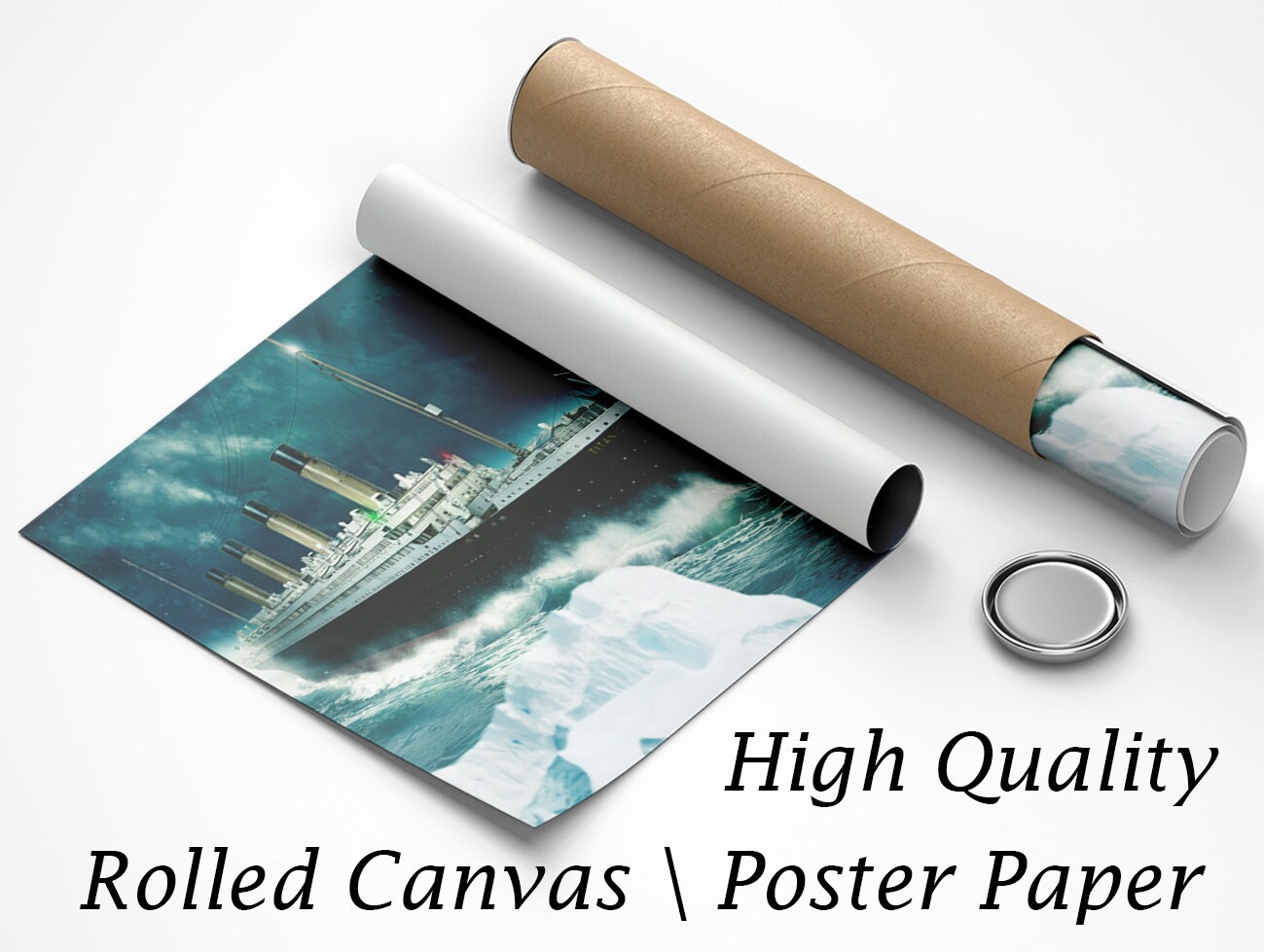 Titanic Canvas, Titanic Wall Decoration, Titanic Ship Poster, Titanic ...