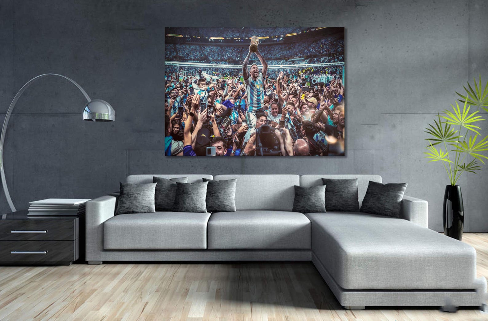 Lionel Messi World Cup 2022 Poster, Messi World Cup Trophy Celebration ...
