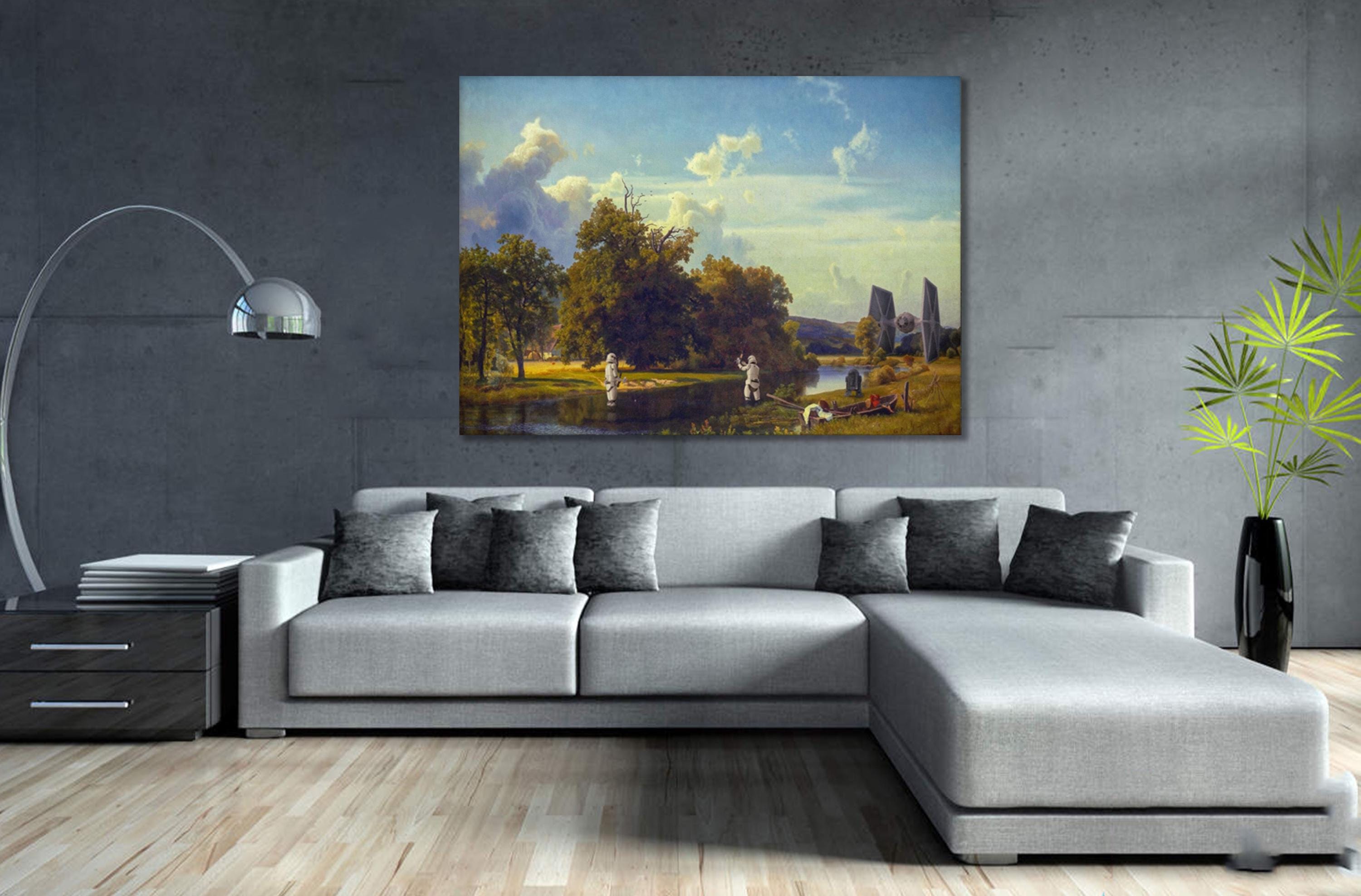 Stormtrooper Landscape Canvas, Star War Canvas Art, Eye Catcher Star ...