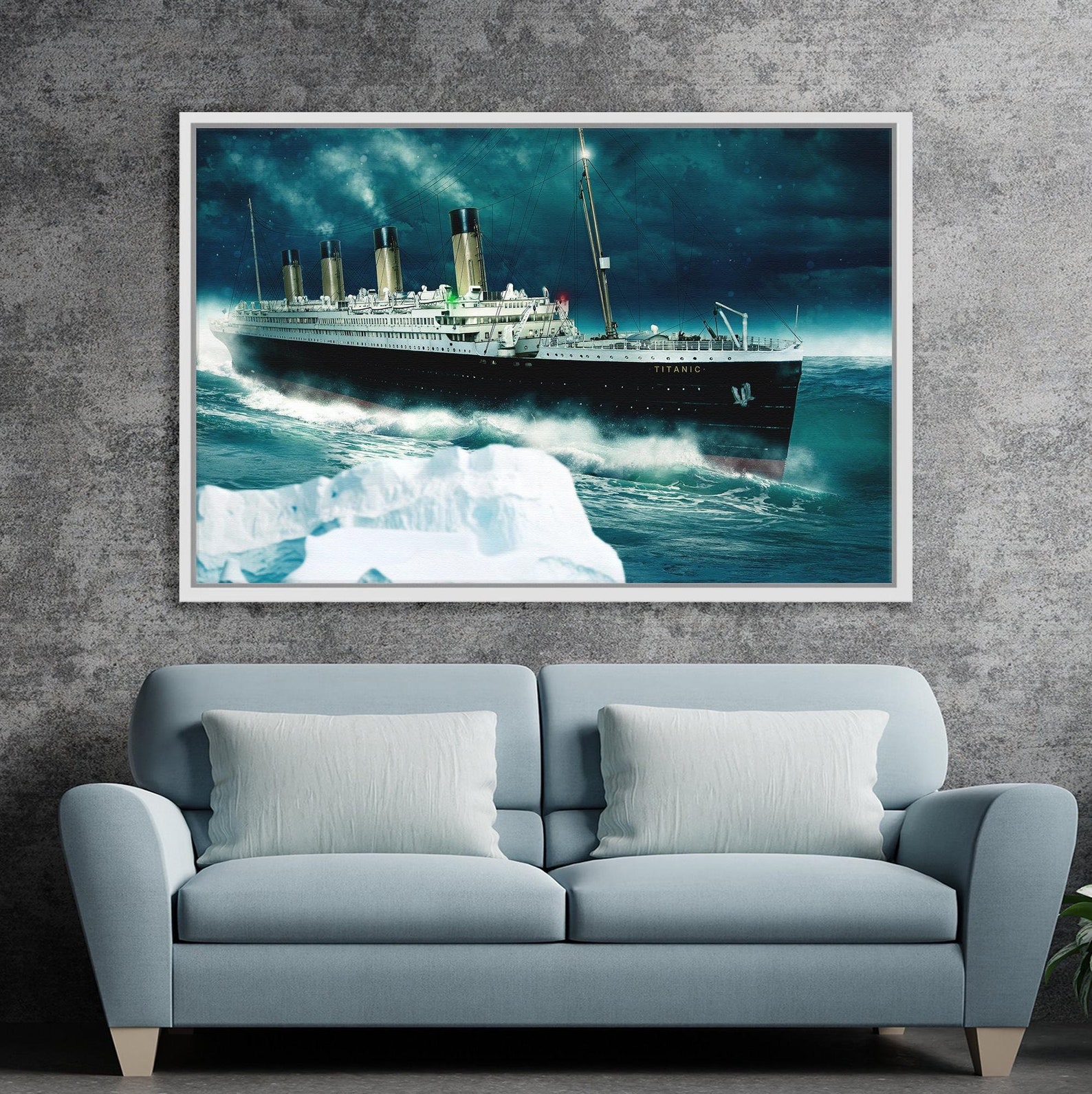 Titanic Canvas, Titanic Wall Decoration, Titanic Ship Poster, Titanic ...