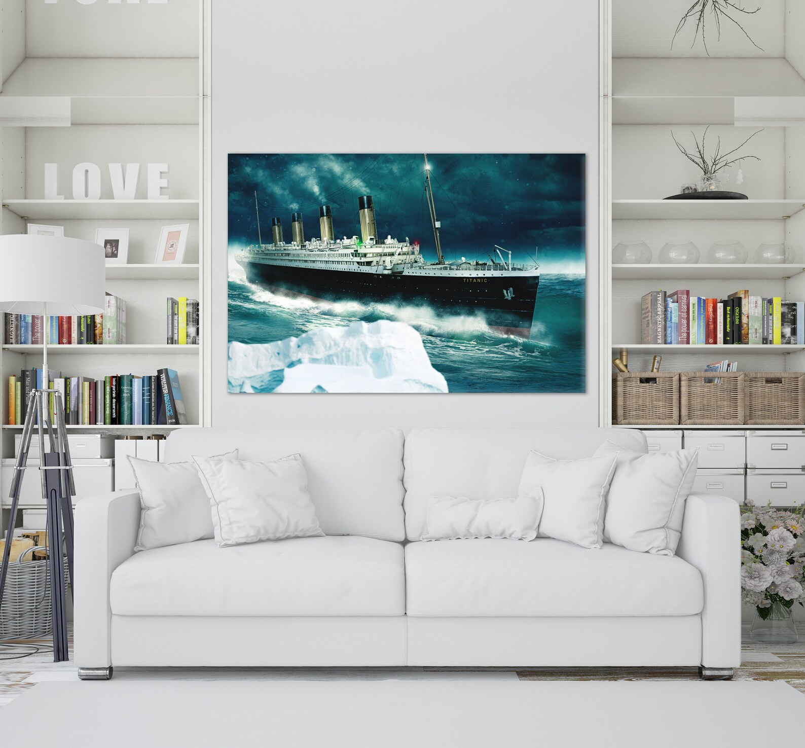 Titanic Canvas, Titanic Wall Decoration, Titanic Ship Poster, Titanic ...