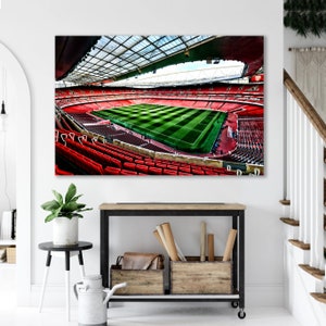 Arsenal Stadium Canvas, Wembley Wall Art, Football Wall Decor, Emirates ...