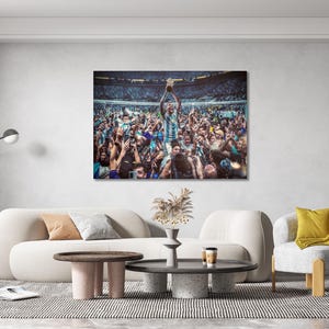 Lionel Messi World Cup 2022 Poster, Messi World Cup Trophy Celebration ...