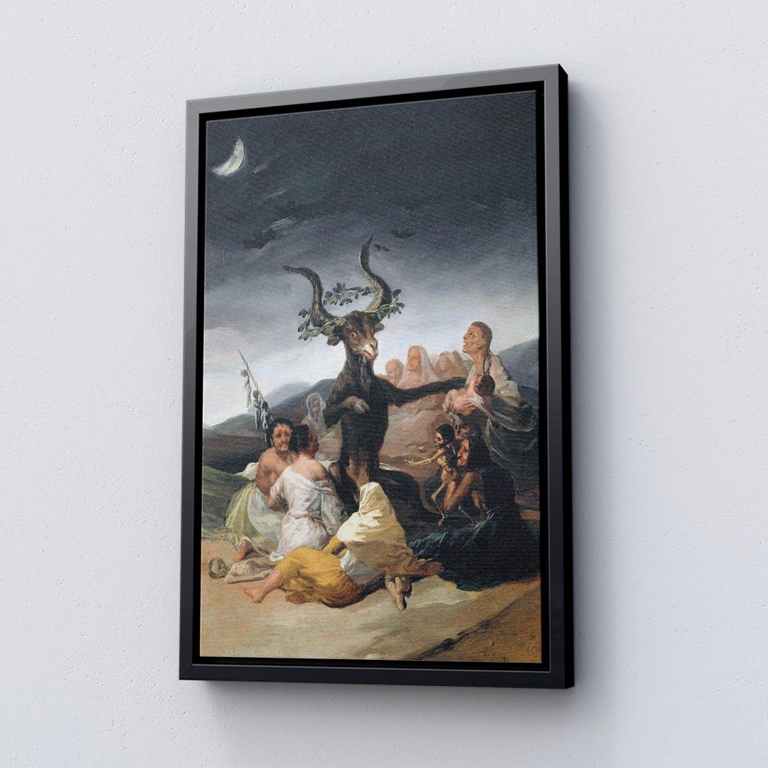 Witches Sabbath Wall Art, Francisco Goya Artwork, Canvas Wall Art ...