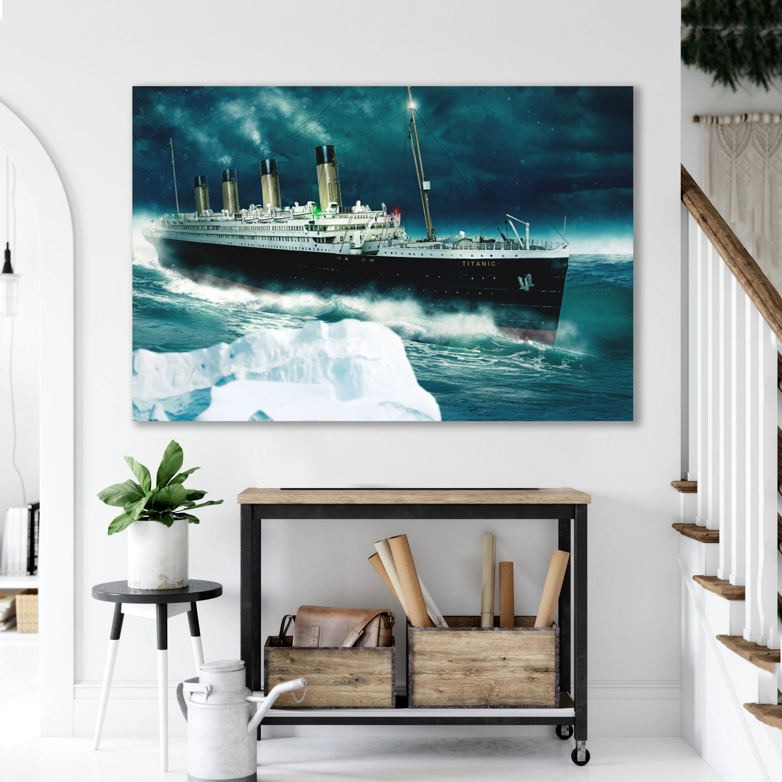 Titanic Canvas, Titanic Wall Decoration, Titanic Ship Poster, Titanic ...