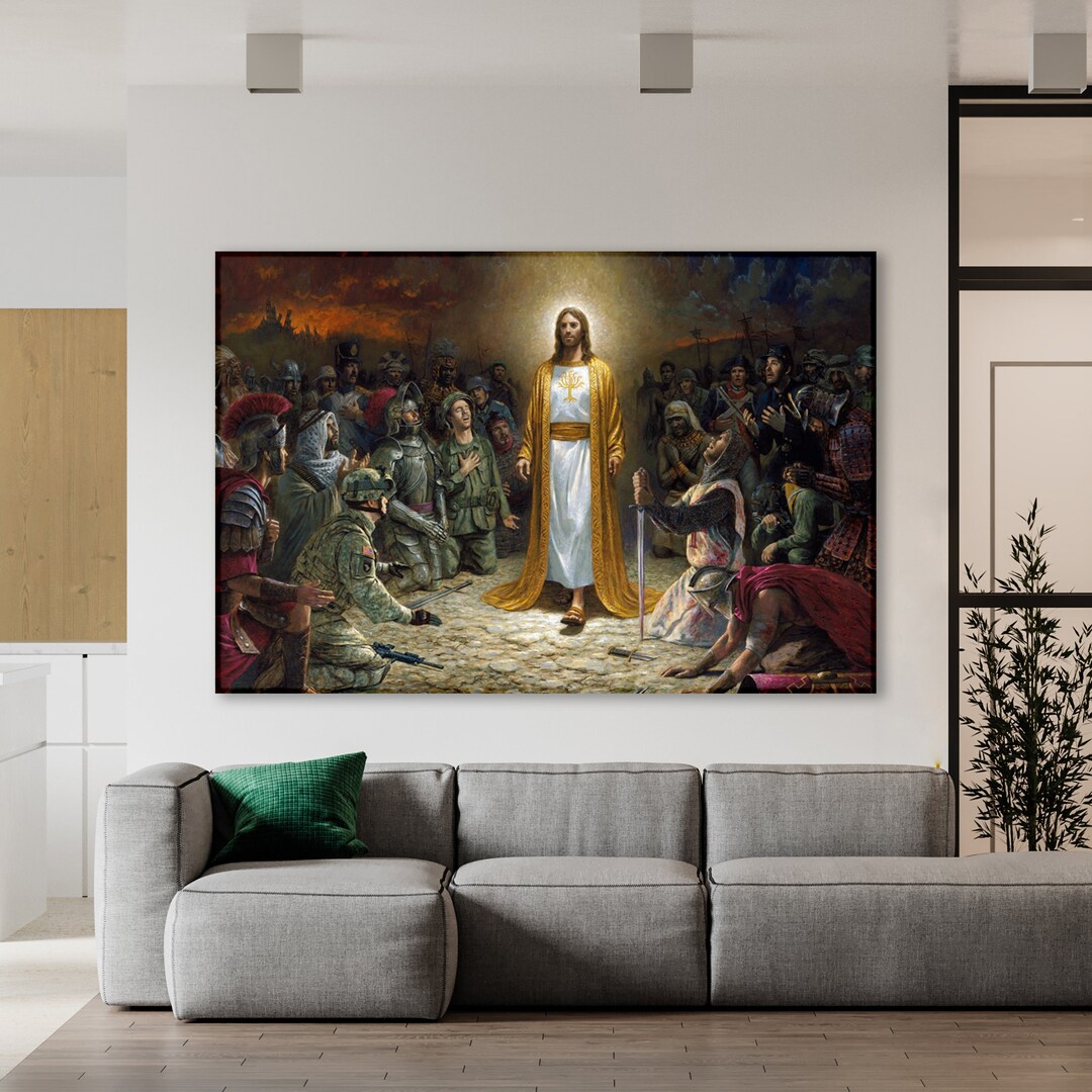 Jesus Canvas, Jesus Wall Art, Jesus Poster, Modern Wall Decor, Ready to ...